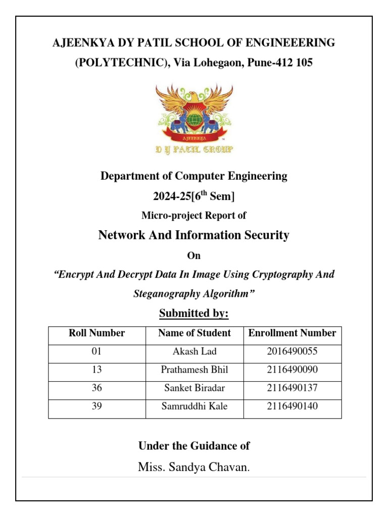 NIS Microproject Edit | PDF | Cryptography | Encryption