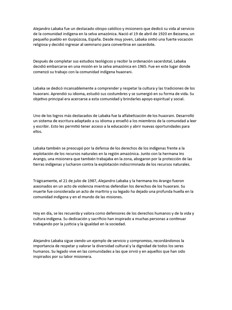 LABAKA | PDF | Historia | Religión y espiritualidad