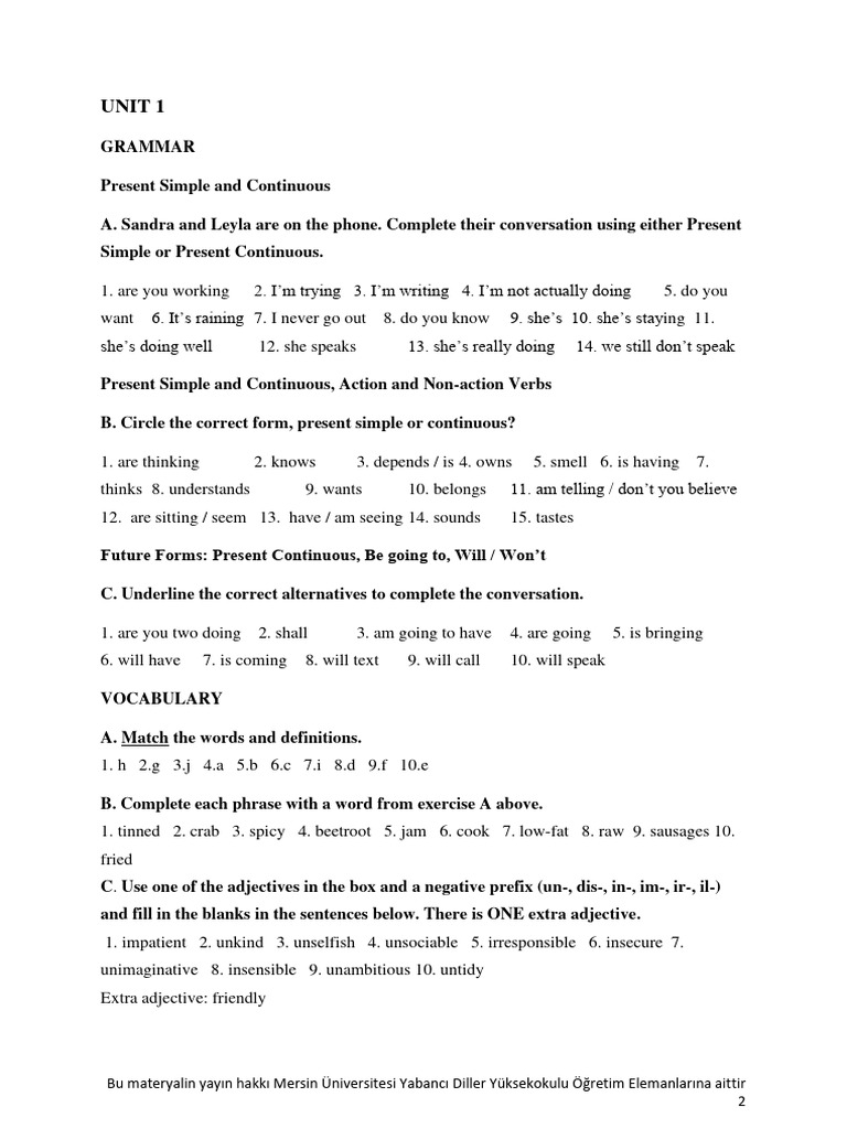 Units 1-2-3 KEY | PDF | Semantic Units | Linguistics