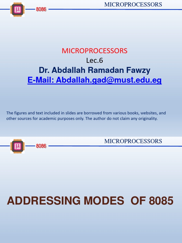 Lec_6 Micro Must | PDF | Computer Science | Central Processing Unit