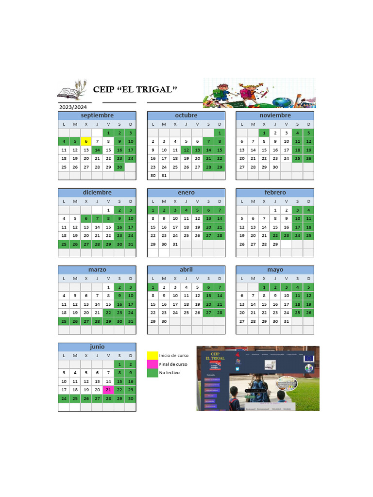 Calendario Escolar 2023-24 | PDF