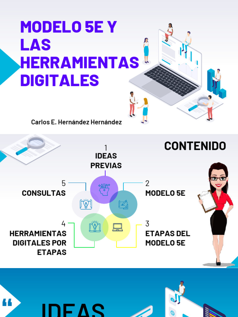 Modelo 5e y Las Herramientas Digitales | PDF | Aprendizaje | Maestros