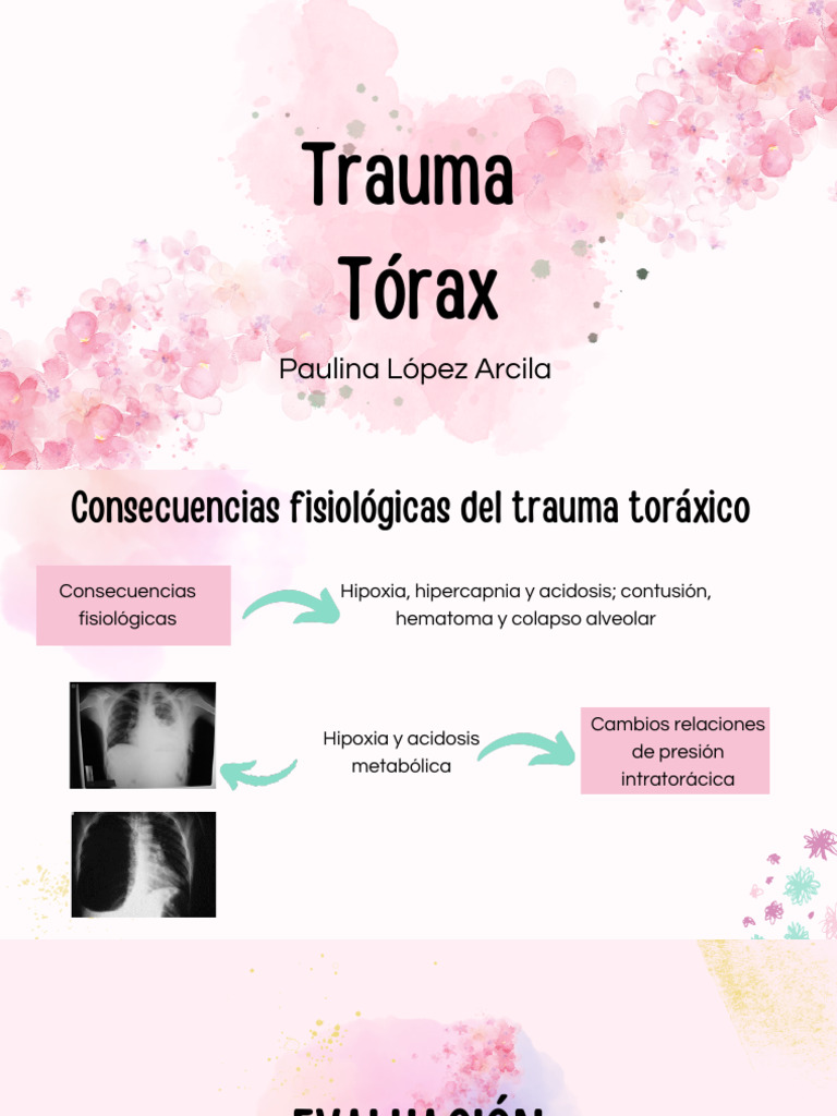 Trauma Torax | PDF | Sistema respiratorio | Pulmón