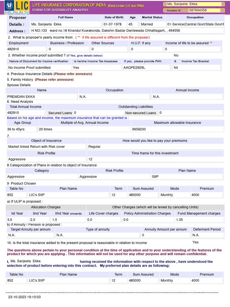 Draft Proposal 587694358 | PDF | Insurance | Investing