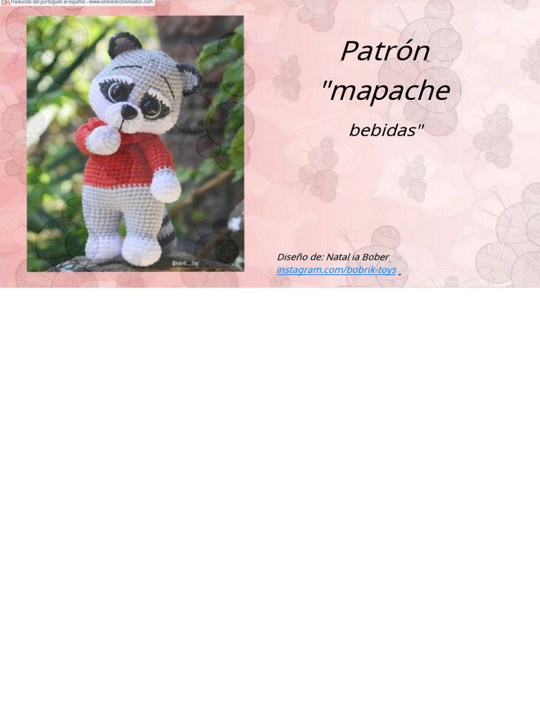 Mapache | PDF | Costura | Tejidos