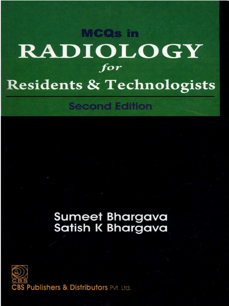 Mcqs in Radiology For Residents and Technologists 2nbsped 9386217635 ...