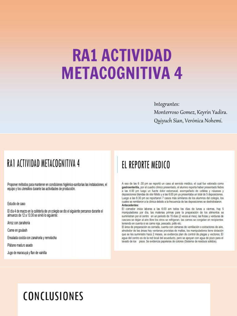 Ra1 Actividad Metacognitiva 4. Quiyuch - Monterroso | PDF | Cocina, comidas y vino | Ciencia y ...
