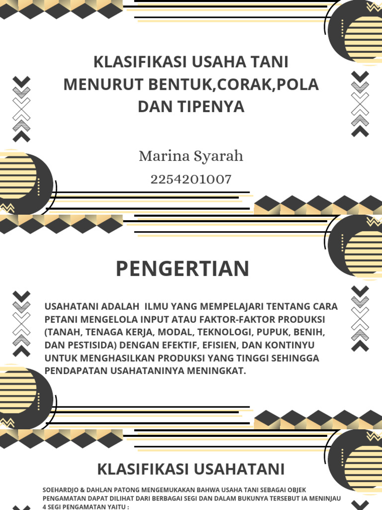 Ppt2 ManajemenUsahaTani MarinaSyarah | PDF