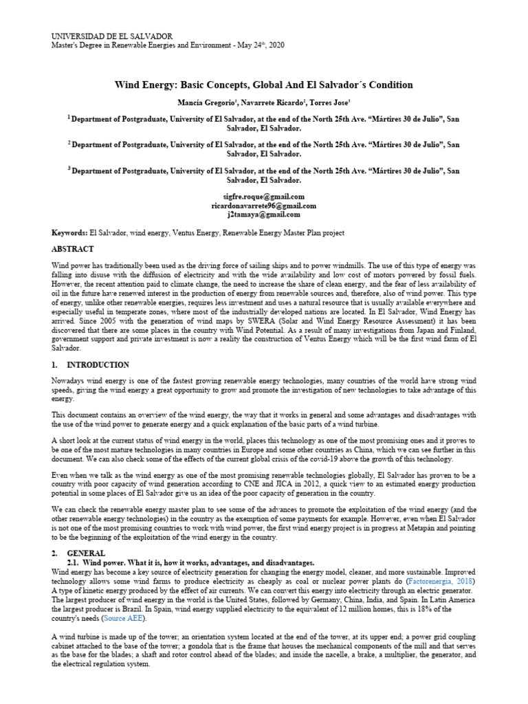 Formato Paper | PDF | Wind Power | Offshore Wind Power