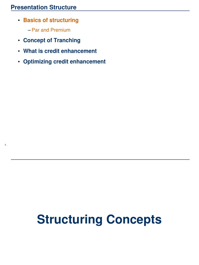 Optimizing Structured Finance Transactions Through Strategic Credit ...