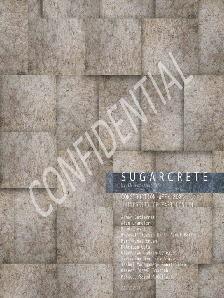 Uel Sugarcrete Slab Report Oct 2021 | PDF | Sugarcane | Brick