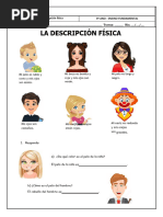 Descripción Del Físico en Español - ProfedeELE | PDF | Crecimiento ...