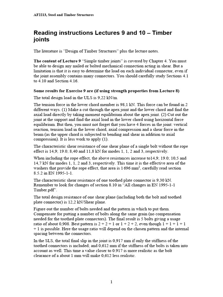 Reading Instructions Lectures 9 and 10 | PDF | Technology & Engineering