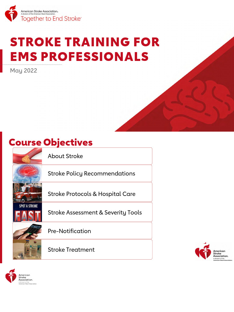 Stroke Training For EMS Professionals | PDF | Stroke | Emergency Medical Services