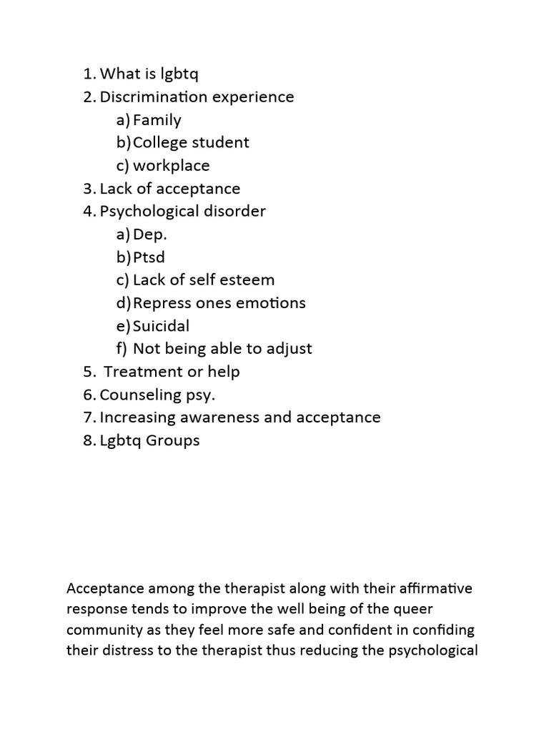 What is lgbtq | PDF | Psychotherapy | Psychology