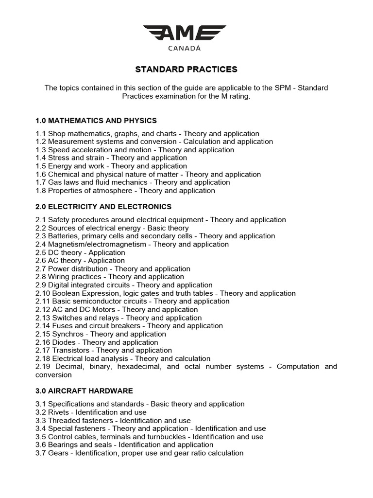 Study and Reference Guide M Rating Technical Examinations SPM Af PP ...