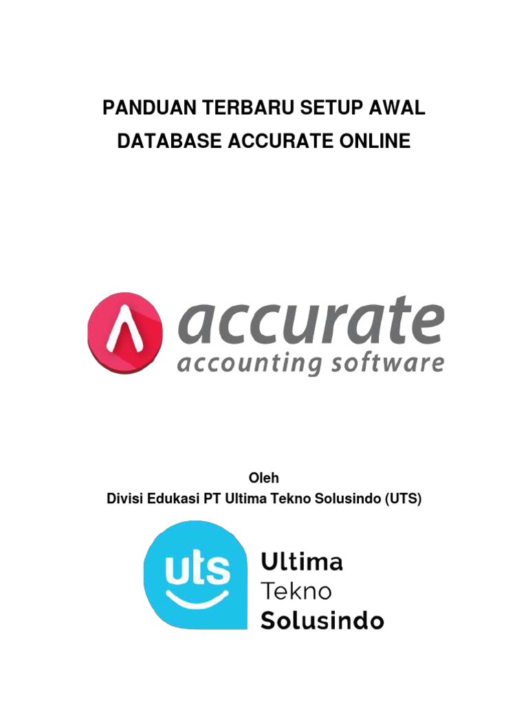 Panduan Terbaru Setup Awal Database Accurate Online | PDF | Pengelolaan Keuangan & Uang