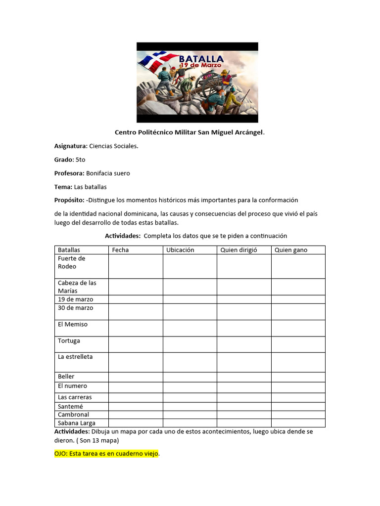 Las Batallas | PDF | Viajes