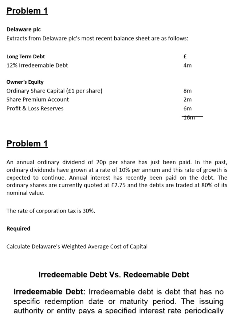 Cost of Capital Math | PDF | Cost Of Capital | Preferred Stock