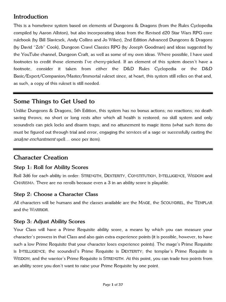 Character Stuff (A4 Booklet Complete) | PDF