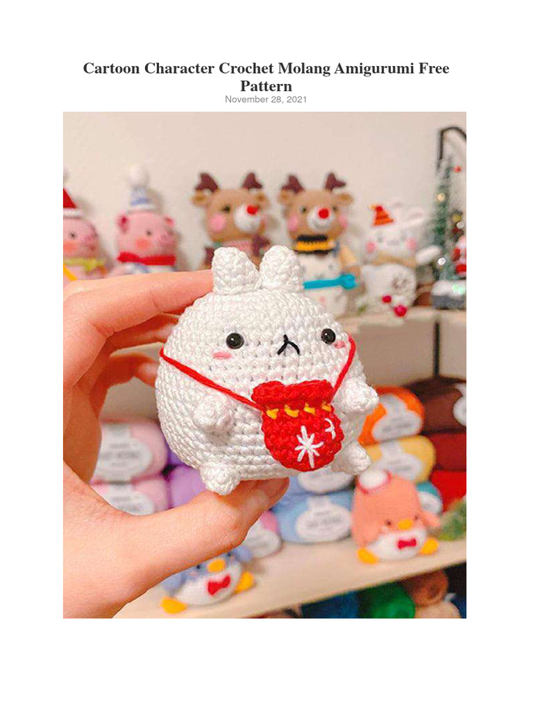 Cartoon-Character-Crochet-Molang-Amigurumi-Free-Pattern | PDF | Crochet ...