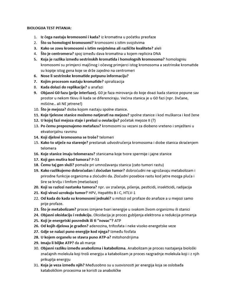 Pitanja Test 3 | PDF