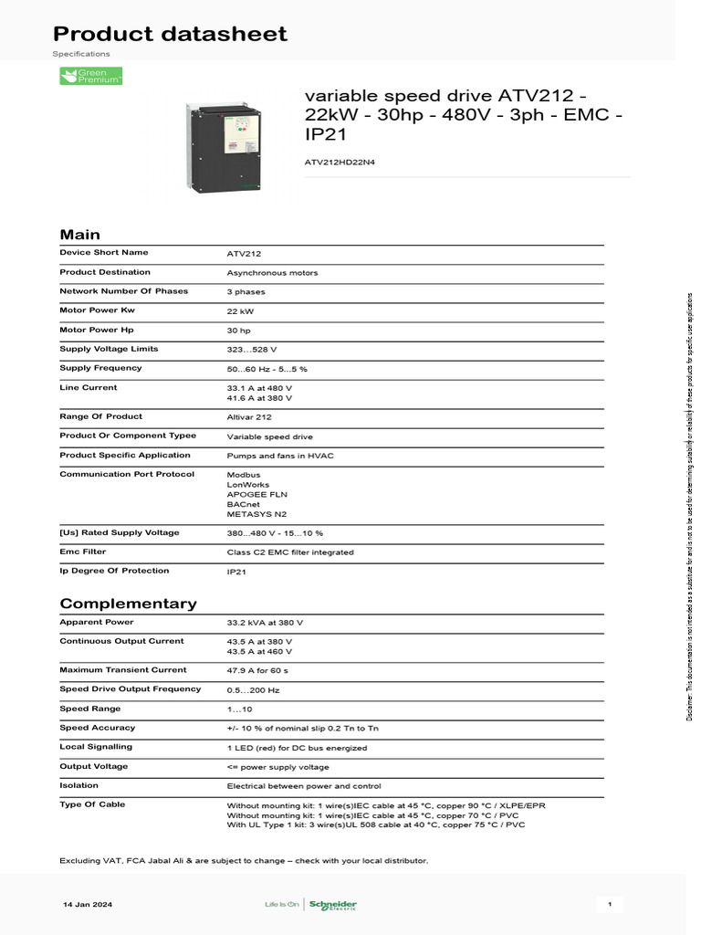 HVAC Variable Speed Drive Guide | PDF | Electric Motor | Electrical ...