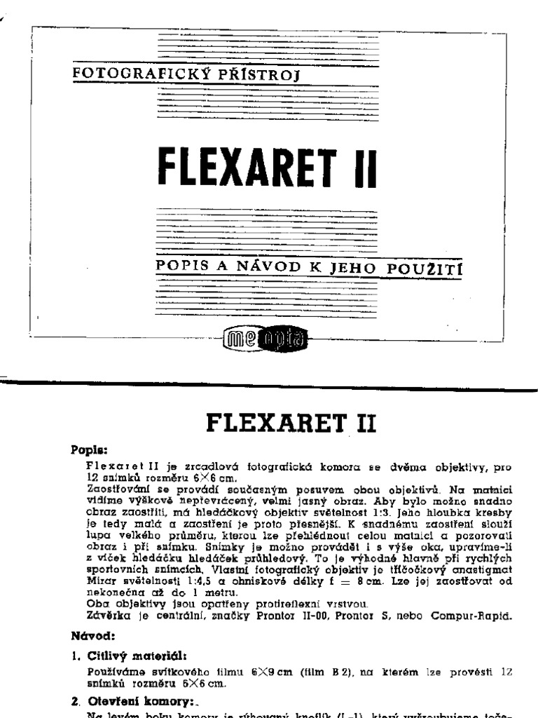 Navod Flexaret II | PDF