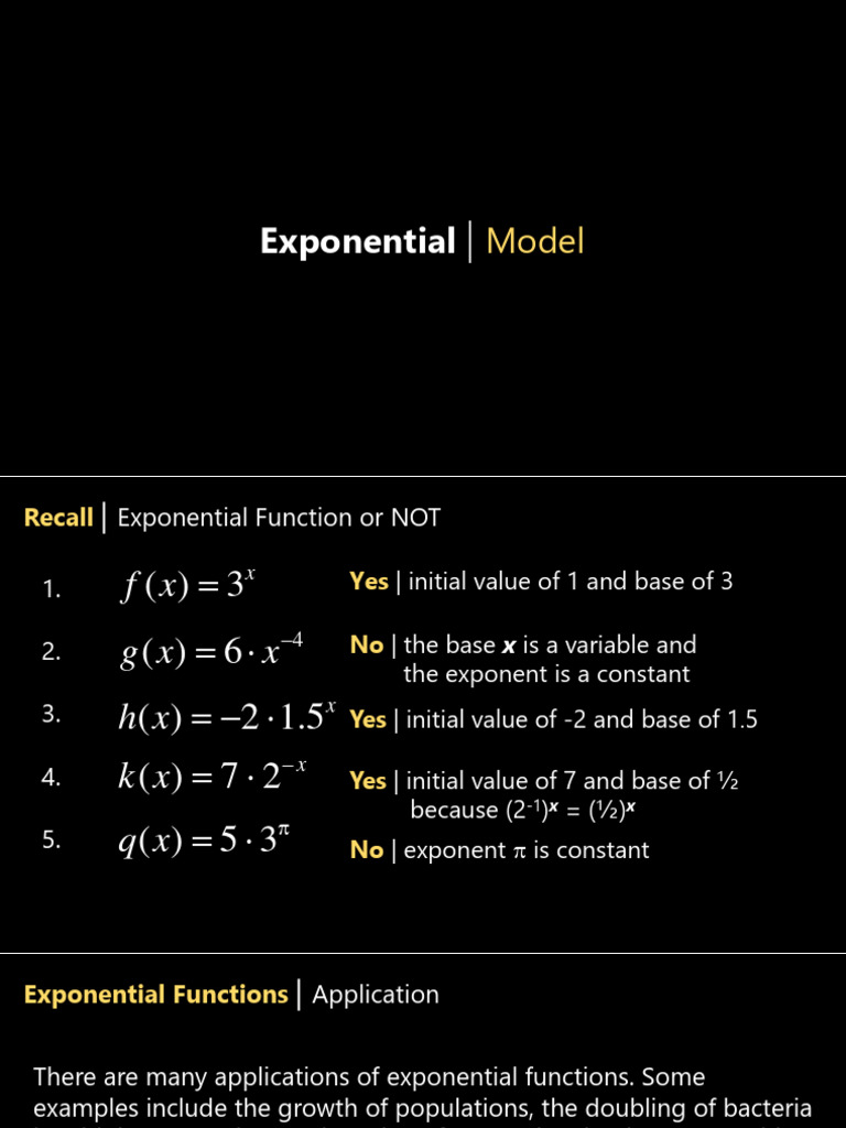 Exponential Model Download Free Pdf Exponential Function Applied