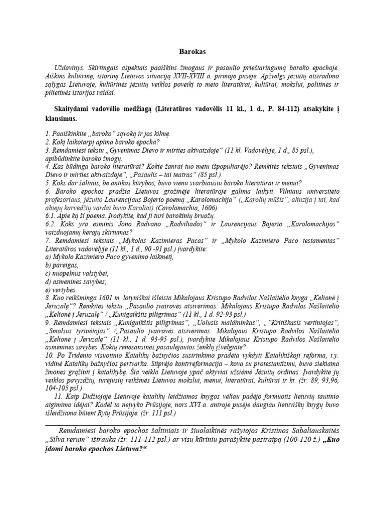 Barokas Uzd. | PDF