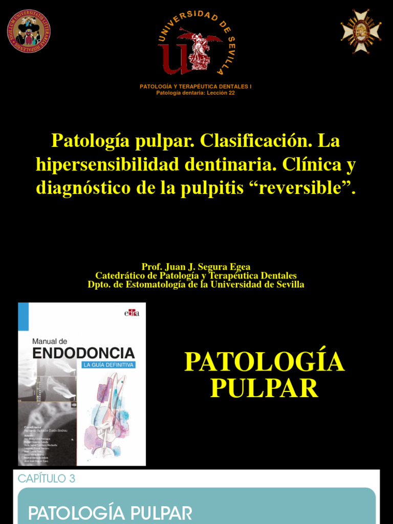 Leccion 22. Pulpitis Reversible | PDF | Inflamación | Ciencias de la Salud