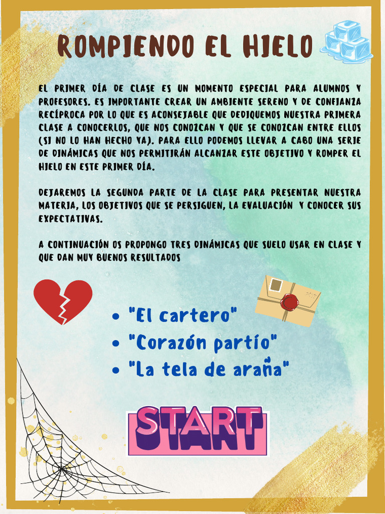 Dinámicas para Romper el Hielo en Clase | PDF