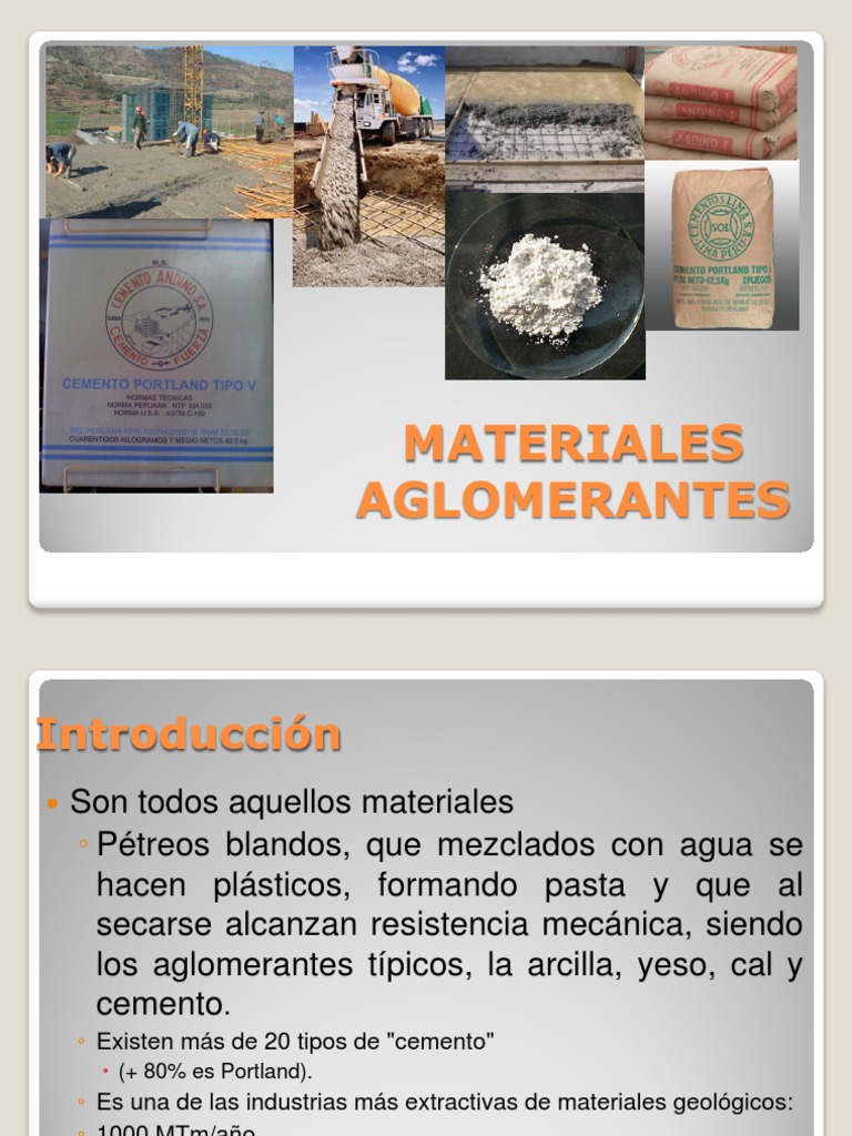 10 - Materialos Aglomerante | PDF | Yeso | Cemento