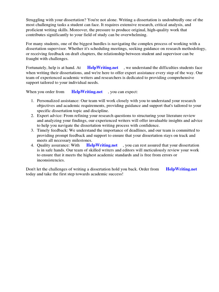 Dissertation Writing Support Guide | PDF | Thesis | Doctor Of Philosophy