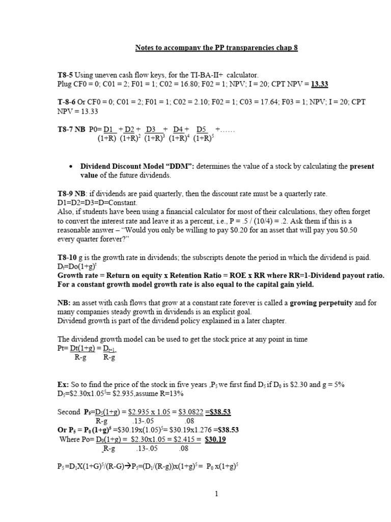 Dividend Growth Model Explained | PDF | Stocks | Dividend