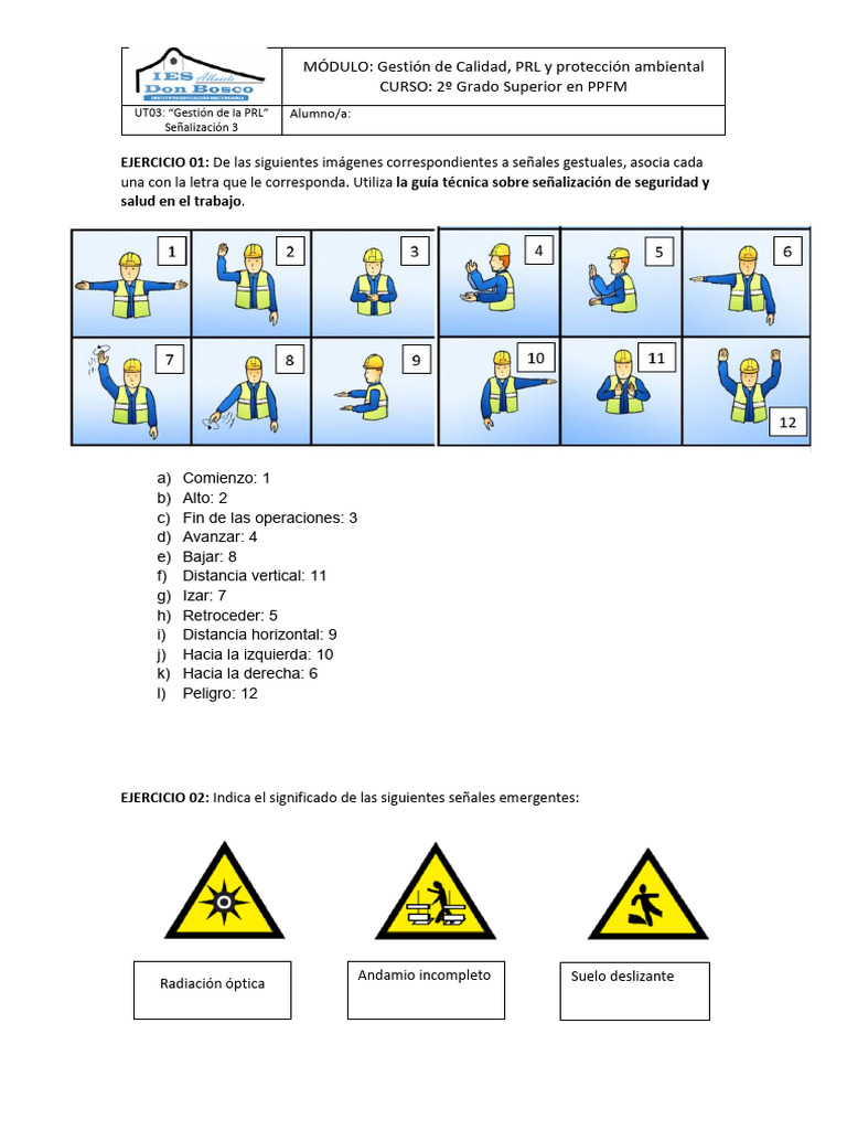 Señalización PRL: Guía y Significados | PDF | Ciencia y matemáticas