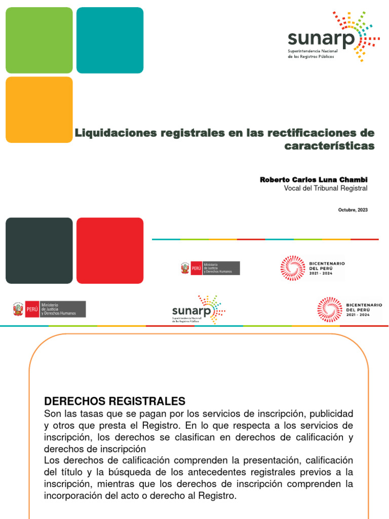 SUNARP, CAMBIO DE CARACTERISTICAS | PDF | Gobierno | Justicia