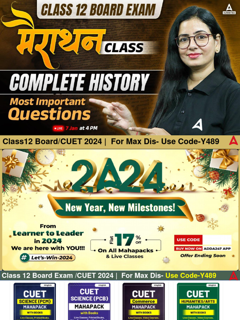 Most Imp Ques (Complete History) | PDF | South Asia