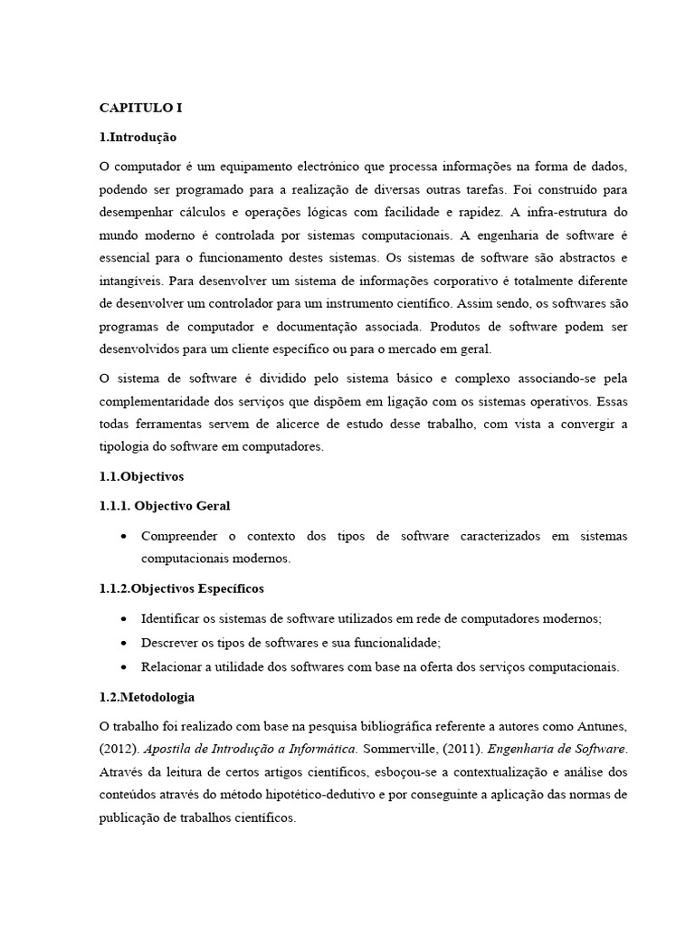 Tipos de Software | PDF | Programas | Sistema operacional