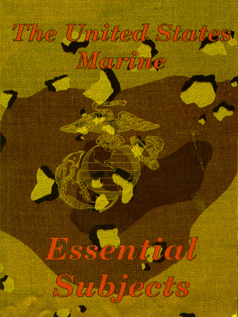 US Marine Corps Essential Subjects | PDF