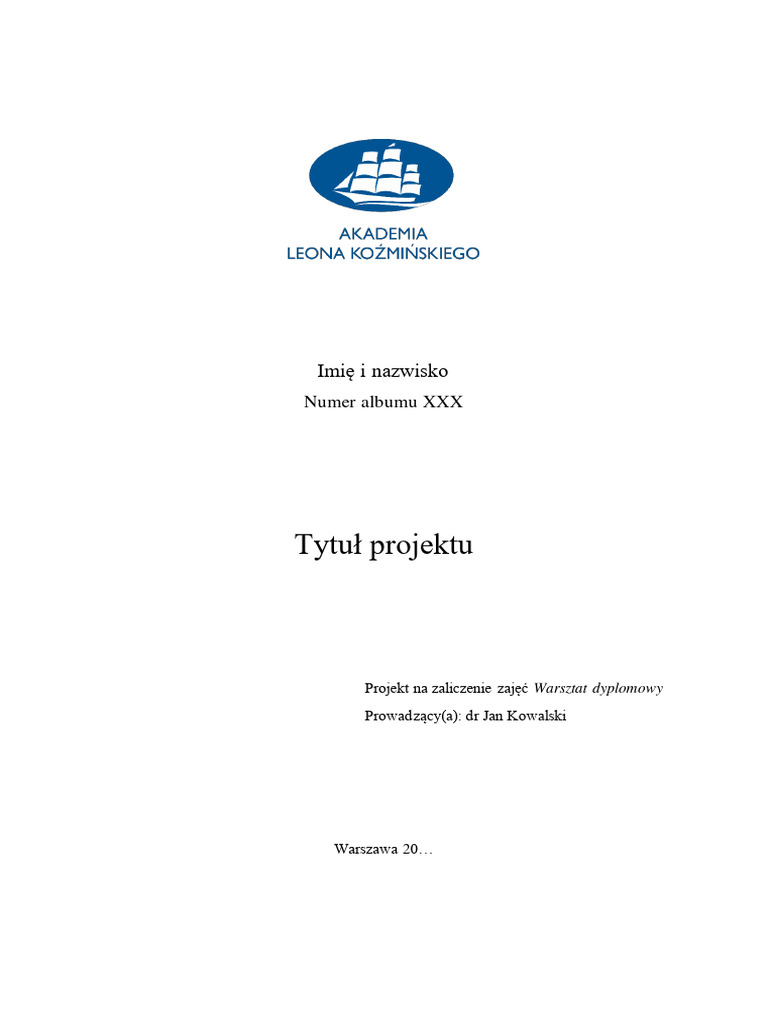 strona_tytułowa_projekt_warsztat_dyplomowy ALK | PDF