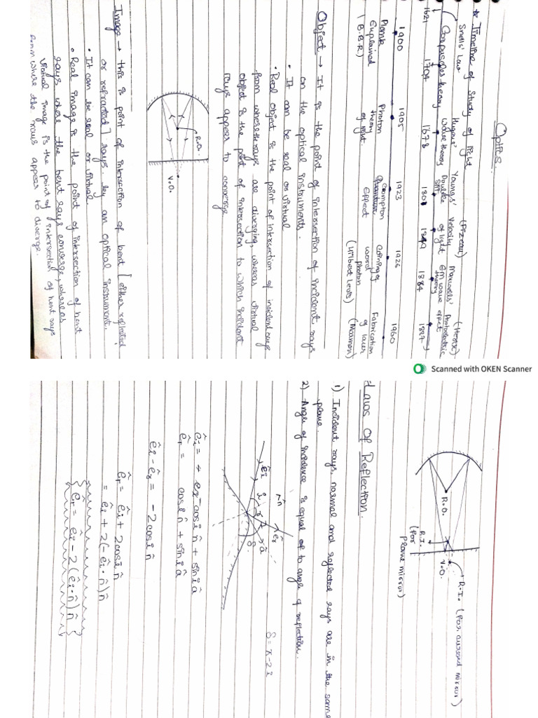 Geometrical Optics and Optical Instruments | PDF