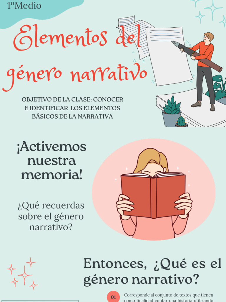 Elementos del género narrativo | PDF | Narración