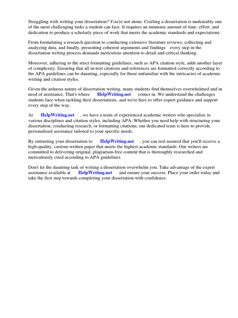 Thesis Dissertation Citation Apa | PDF | Thesis | Citation