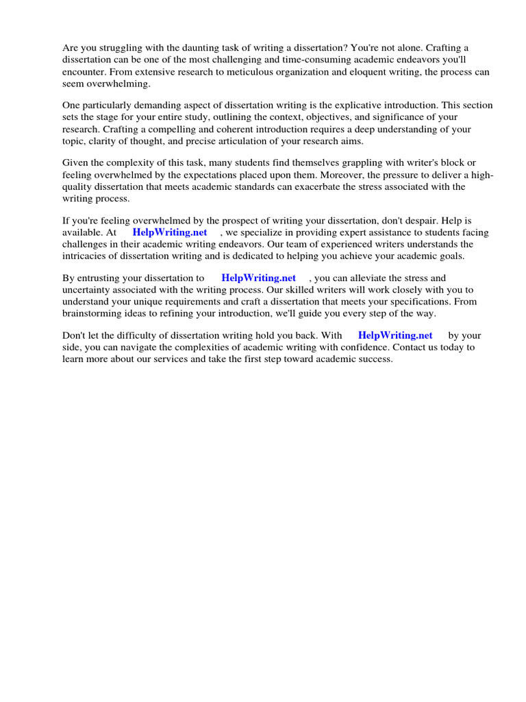 Dissertation Explicative Exemple Introduction | Download Free PDF ...