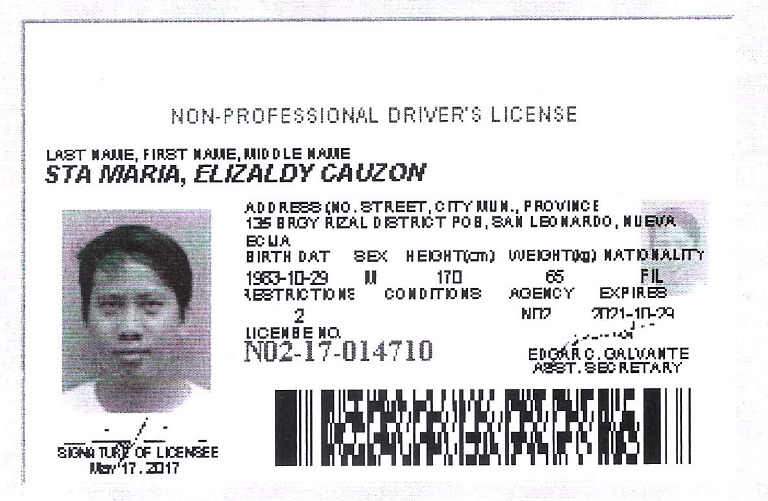 Phil. - Driver's License | PDF