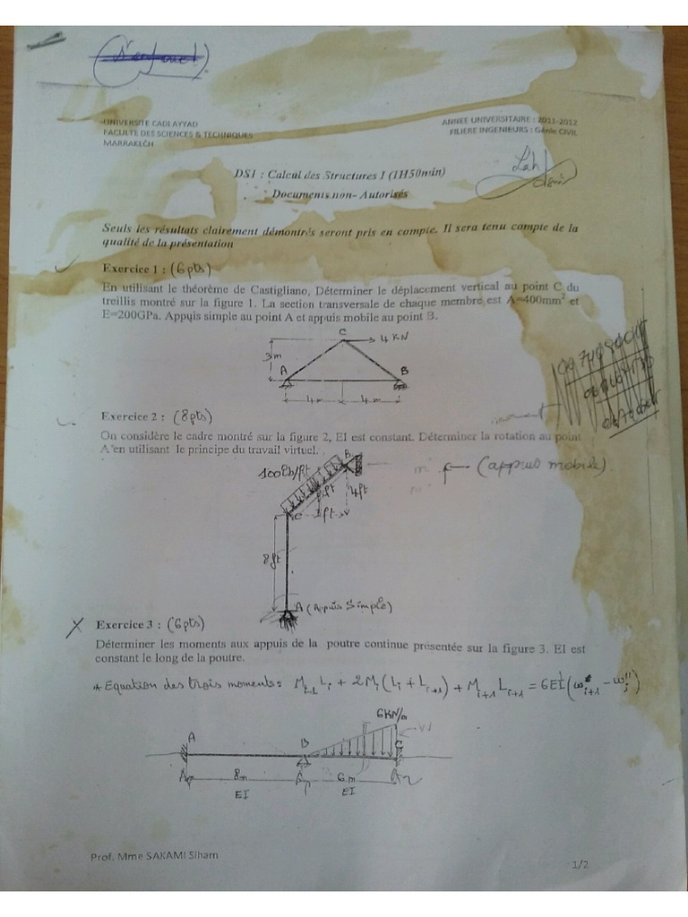 Control de Cs Avec Corrige | PDF