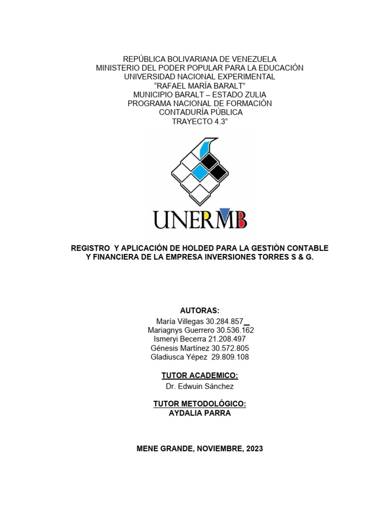 4 3 Proyecto Aplicacion Holded Inversiones Torres Sandg Pdf Contabilidad Business