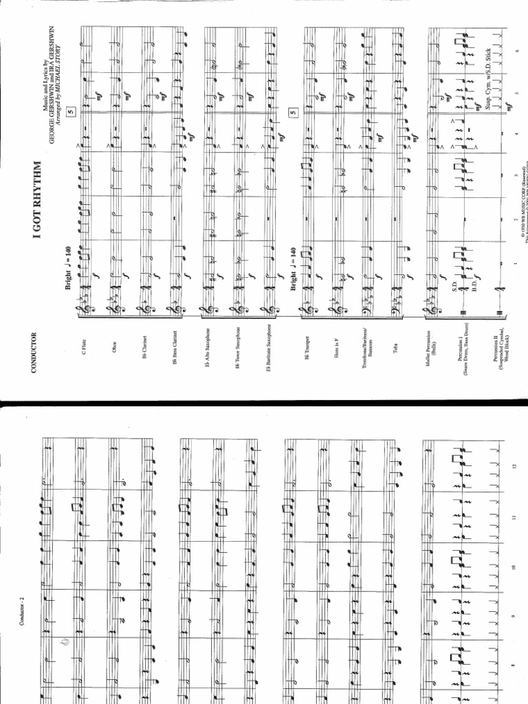 I - Got - Rhythm Score | PDF