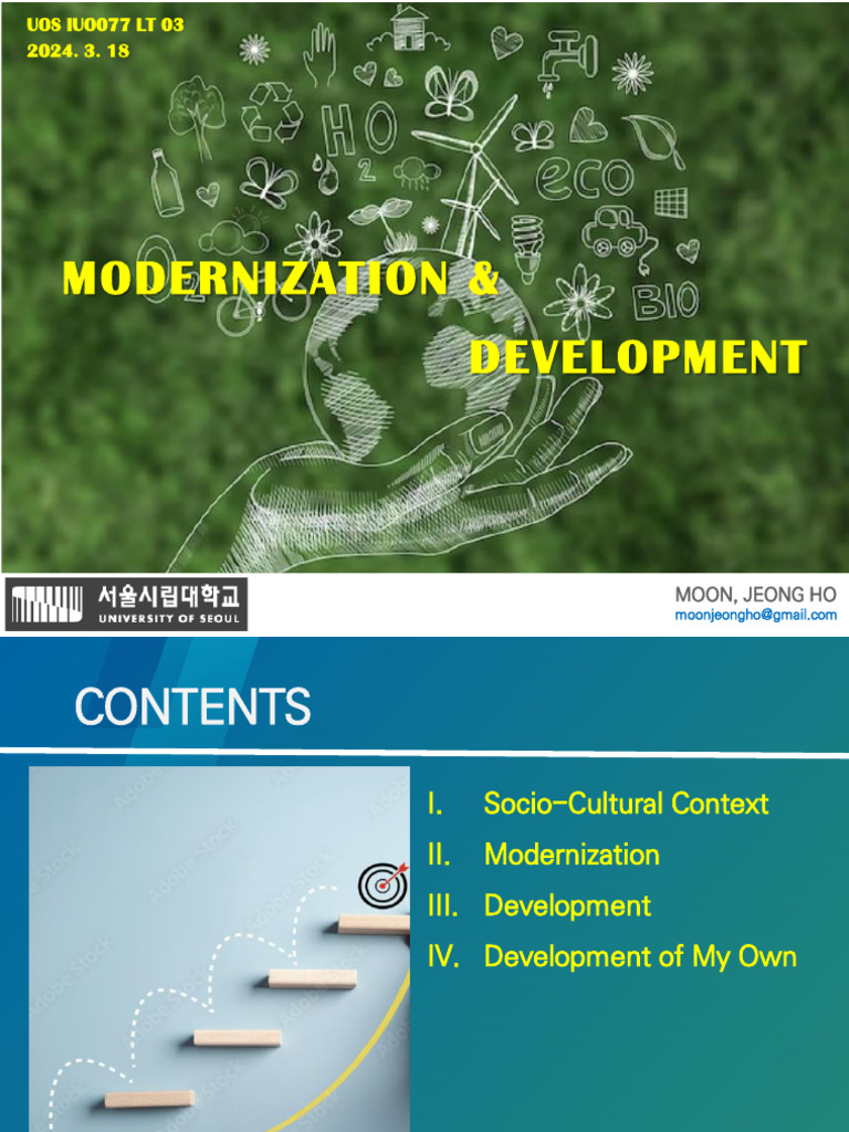 UOS IUO077 National Land Plan N Urban Development L03V01 (jhmoon_20240318) | PDF | Modernization ...